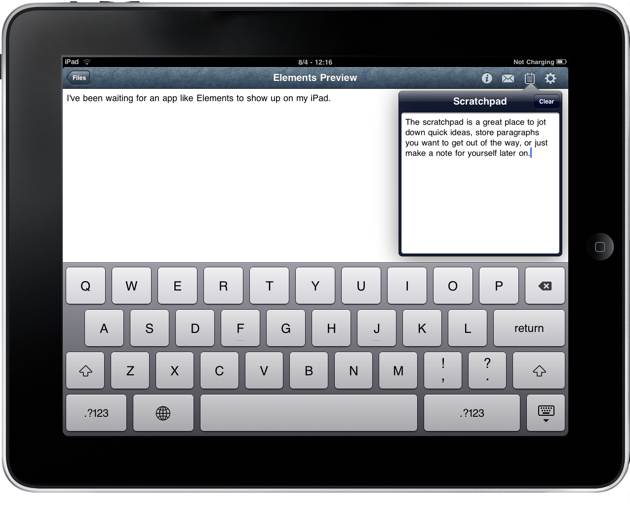Elements: Dropbox Based Text Editor for iPad and iPhone - MacStories